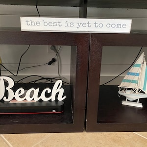 Welcome Freestanding Wood Sign Desk Decor Shelf Decor 3d | Etsy