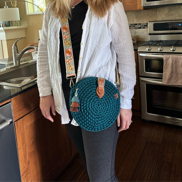 Purse Handles, Leather Handles for Baskets, Crochet Handles, Crochet ...