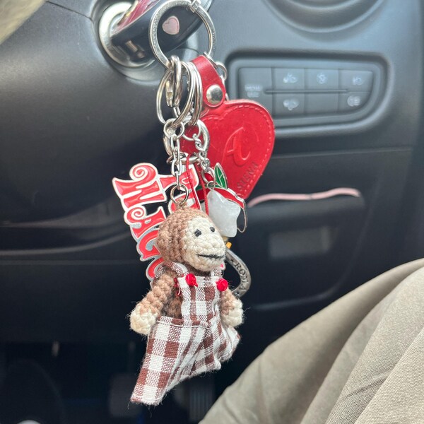 Pink Monkey Crochet, Cute Crochet Monkey, Gift Ideas, Gift for Him ...