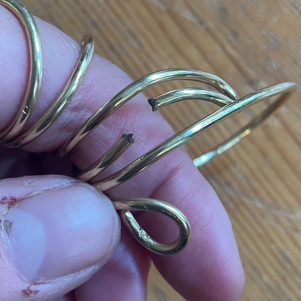 Modern Sculptural Open Ring – Abstract Bold Adjustable Design - Etsy