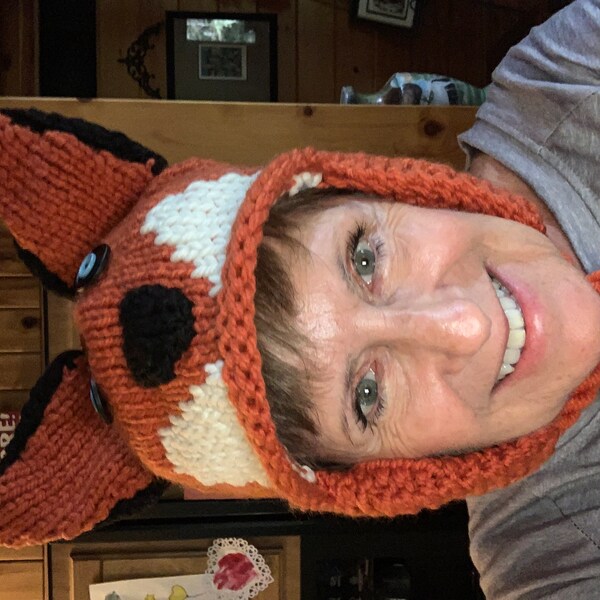 Children’s Hand Knit “becky” and “wrath of Becky” Fox Winter Hat - Etsy