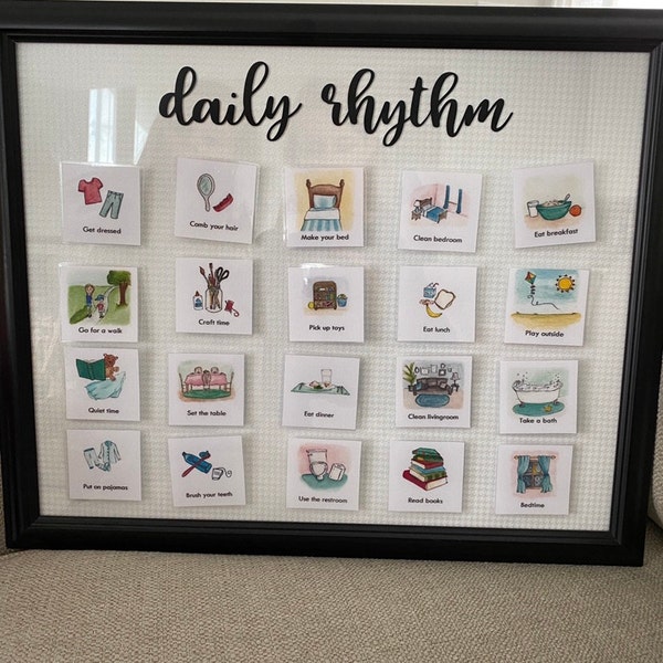 Daily Rhythm Cards & Weather Wheel Bundle - Etsy
