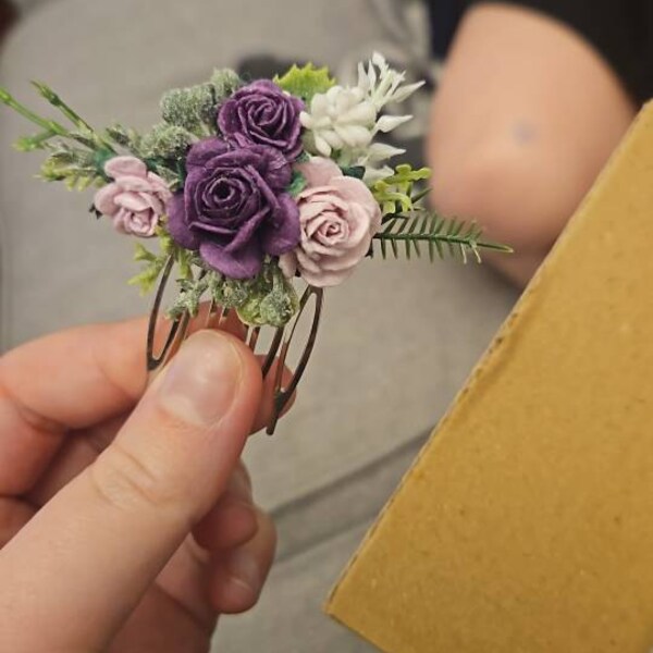 Navy Blue Small Wrist Corsage / Flower Wrist Corsage / Bridesmaid Wrist ...