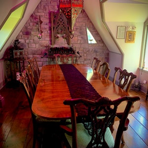 Lace Window Scarf for Gothic Decor or Victorian Decor in 2 Sizes. Goth ...