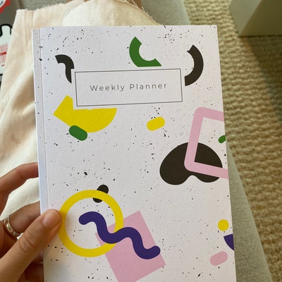Eco-friendly Weekly Planner Terrazzo - Etsy