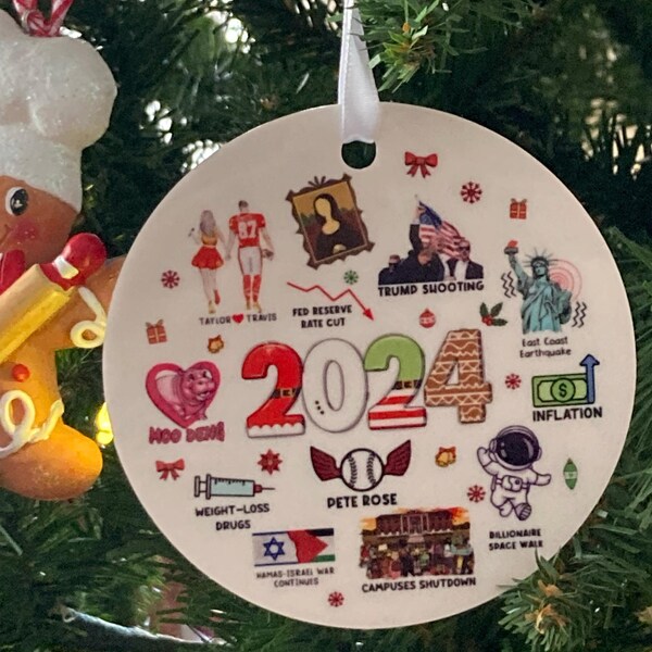 2024 Events Ornament, 2024 Year in Review, 2024 Christmas Ornament ...