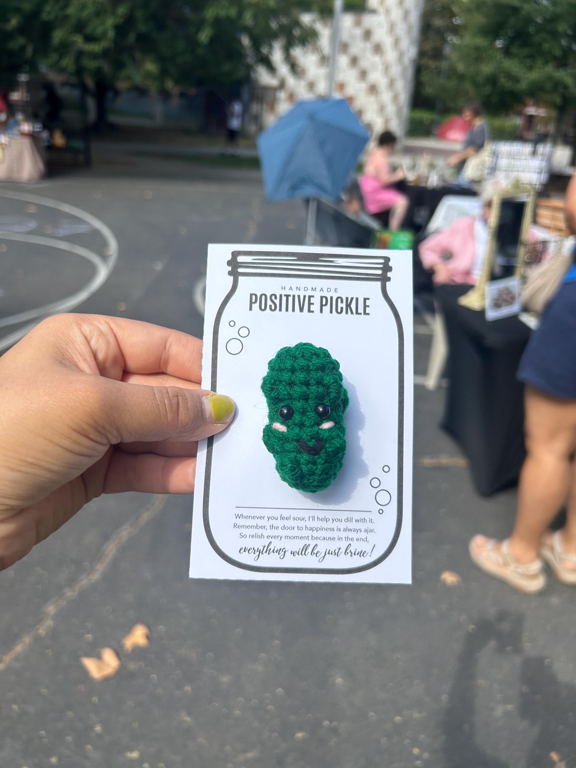 PRINTABLE Positive Pickle tags - Digital PDF - BONUS Crochet Pattern ...