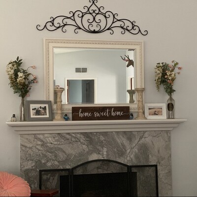 Horizontal Rustic Home Sweet Home Sign, Gallery Wall Art, Modern ...