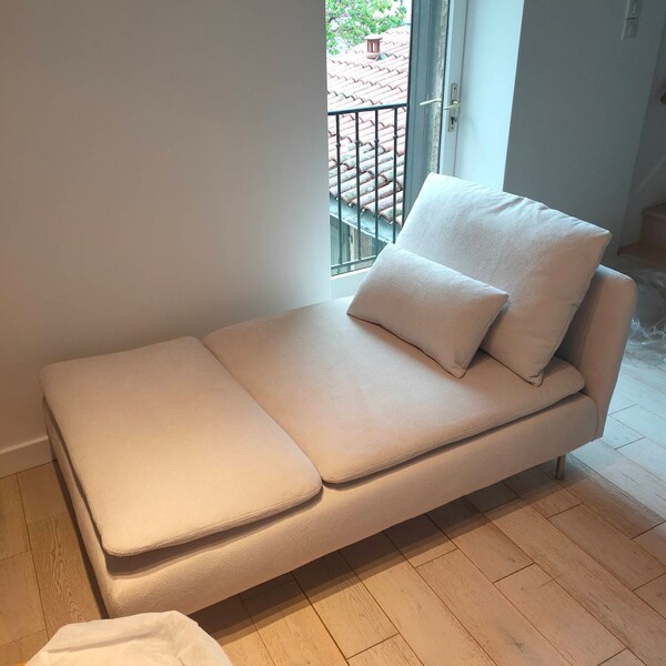 SODERHAMN Chaise Longue Section Cover Slipcover Hand Made With Multiple ...