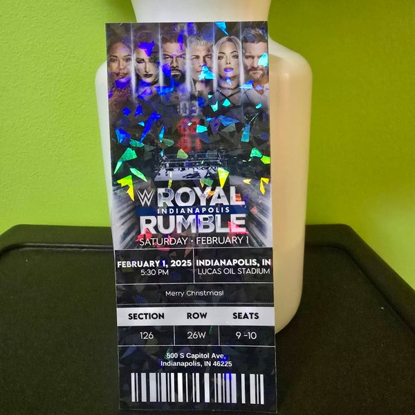 Physical Ticket Custom Personalized Laminated Concert Event Ticket ...