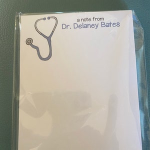 Personalized Notepad Pink Tower Notepad Stationery Gift - Etsy