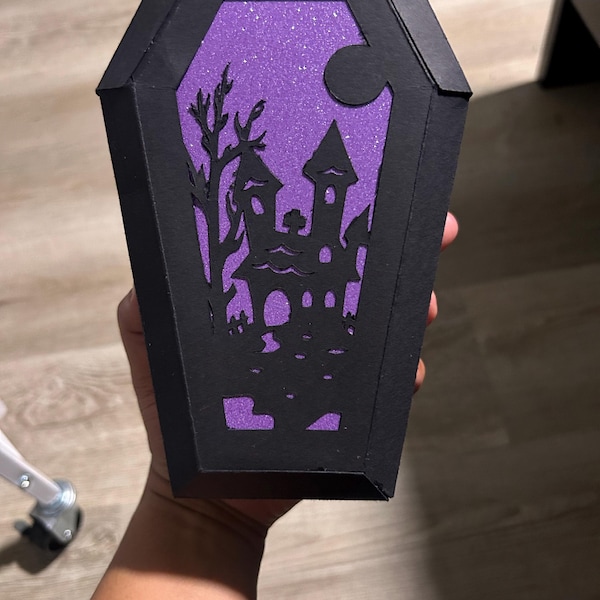 Pack 4 Coffin Box SVG, Silhouette Studio Templates Creating Halloween ...