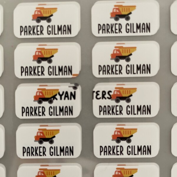 Kids Name Iron on Labels, Daycare Name Labels, Preschool Name Labels ...