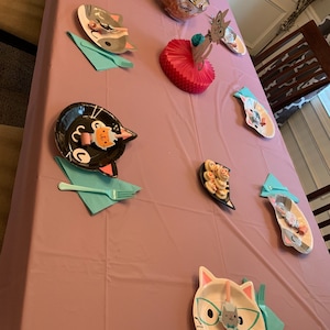 Cat Shaped Plates Cat Birthday, Kitty Baby Shower, Meow Birthday ...