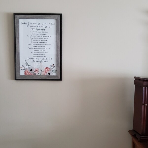 Delight Yourself in the Lord Premium Matte Poster With Hanger Bible ...