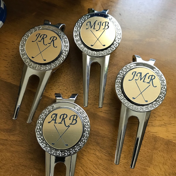 Golf Divot Tool, Custom Golf Tool, Personalized Removable Ball Marker ...