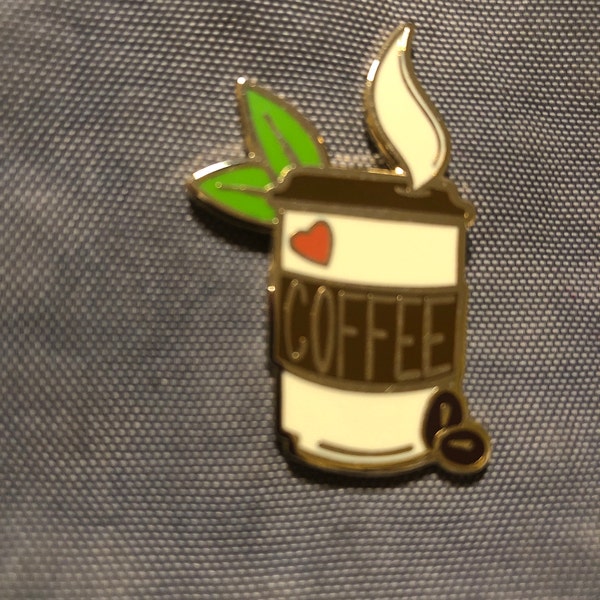 Coffee Lover 1.5" Hard Enamel Pin - Etsy