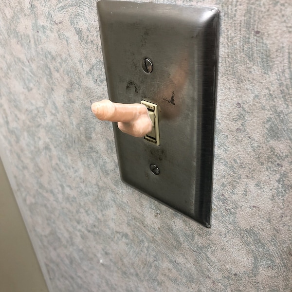 Set of 2 Novelty Light Switch Caps, Penis With Balls - Prank - Gag Gift ...