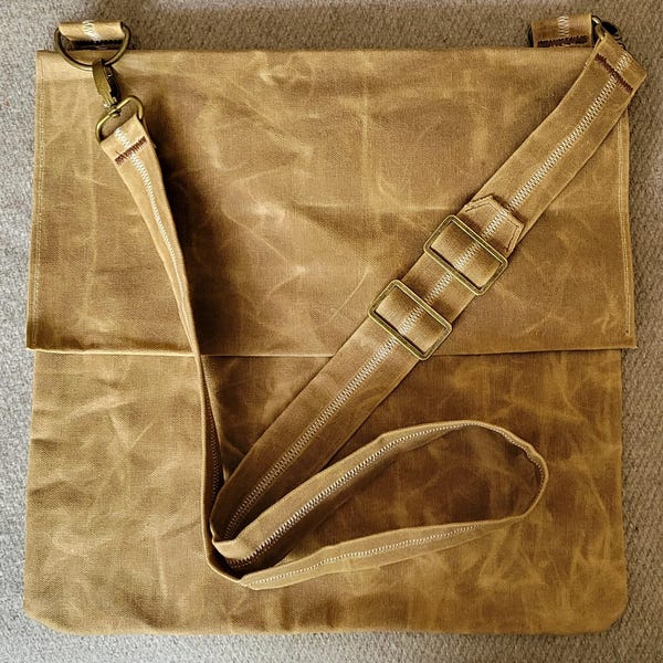 BRUSHED BROWN Waxed Army Duck Canvas Fabric 10.10 Oz. - Sold in 1/2 ...