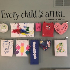 Every Child is an Artist Wall Decal Children Artwork Display Vinyl ...