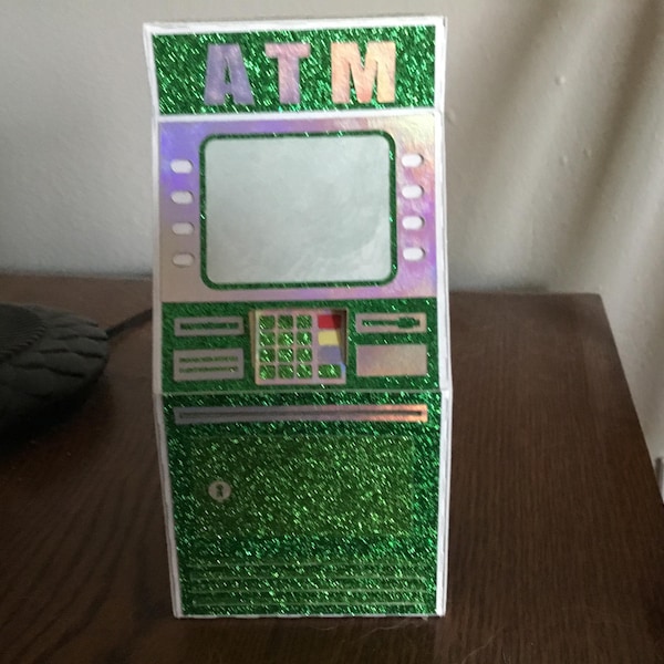 ATM Gift Box SVG, 3D Money Machine Box Template, DIY Cash Gift Box ...