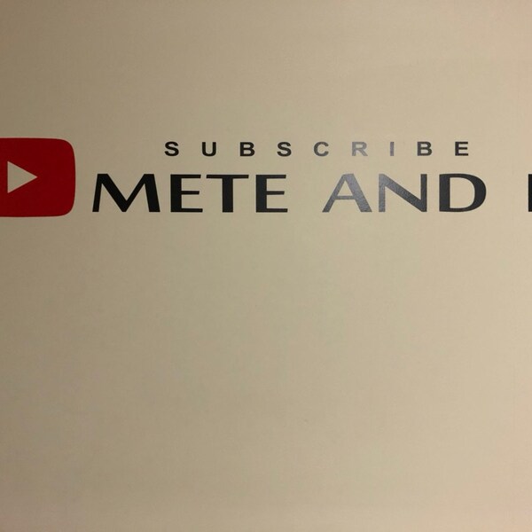 Youtube Personalized Wall Decal - Custom Channel Name Vinyl Decal ...