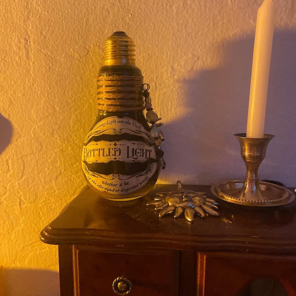 Bottled Light Potion/steampunk Color Changing Potion - Etsy