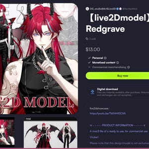 Live2d Model Stick Figure [premade Vtuber Model/fully Rigged/ready to ...