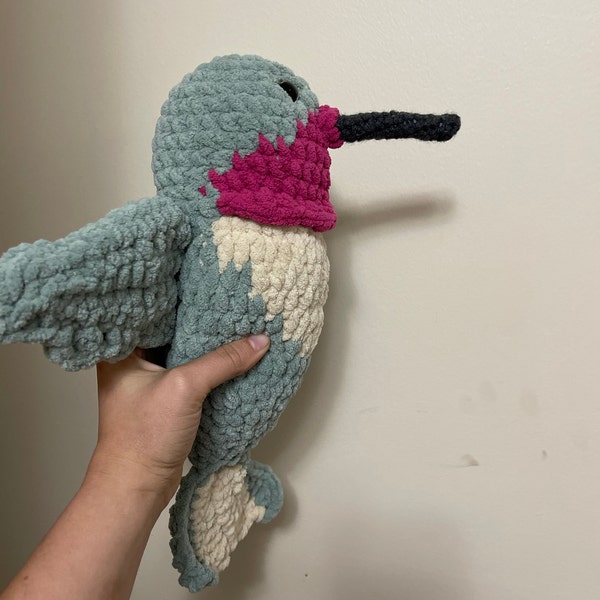 Hana the Hummingbird- Crochet PATTERN- Amigurumi- Crochet Lovey ...