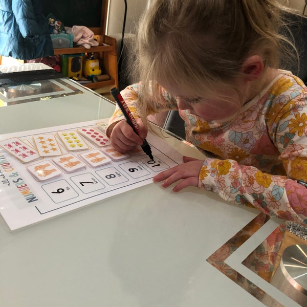 Numbers and Counting, Counting Printable, Number Activity, Preschool ...