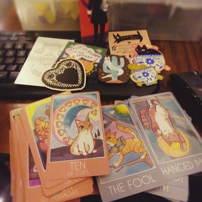 Tarot Cats a 78 Card Cat Fan Tarot Deck 4TH Printing of the Deck Now ...