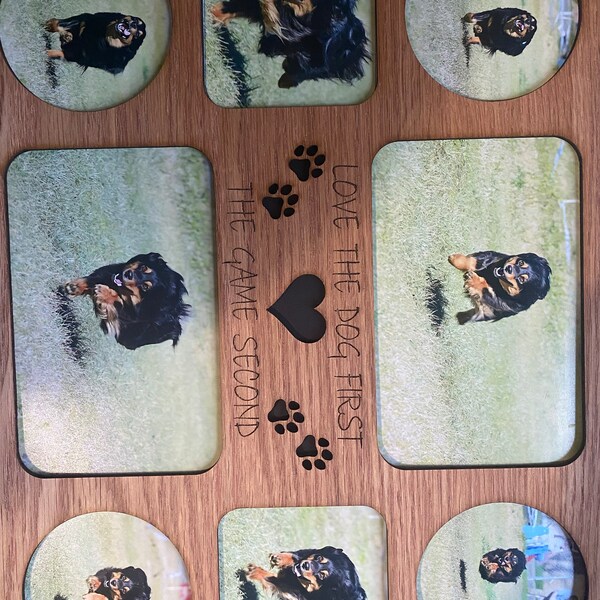 11x14 Dog Picture Frame Collage Mat Insert With Frame Options - Dog ...