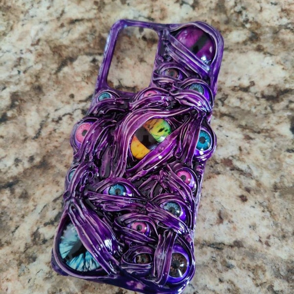 Gothic Decoden Phone Case,3d Horror Scary Goth iPhone Case,designer ...