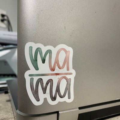 Mama Stickerwatercolor Mama Stickermom Stickerwaterproof Stickerscar ...