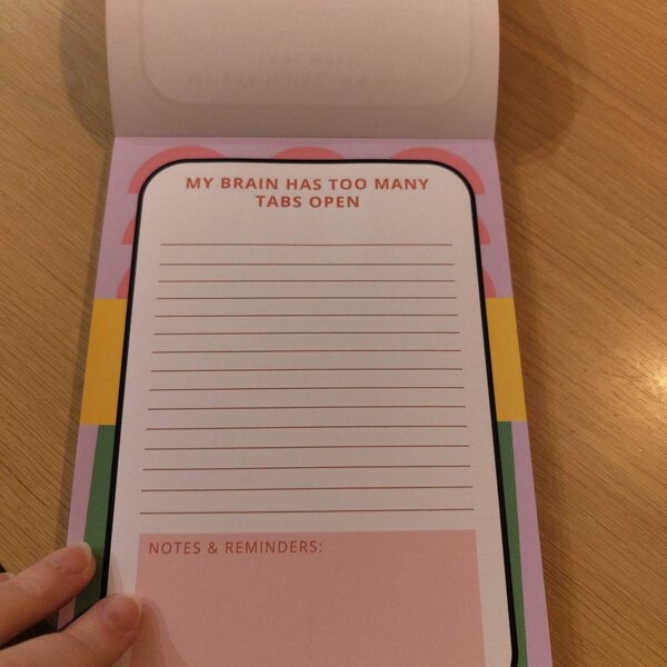 Brain Dump | A5 Notepad | Tear off Notepad | Desk Pad | Productivity ...