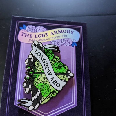 Longbow Aro Enamel Pin - Etsy