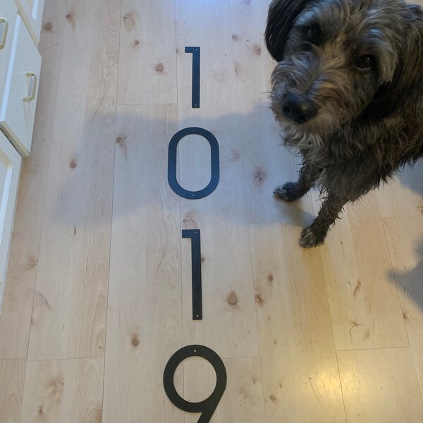 10 Inch Metal House Numbers | Address Sign Numbers | Modern Address ...