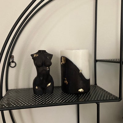 Large Female Torso Goddess Sculpture Gift Set Concrete Candle Concrete ...