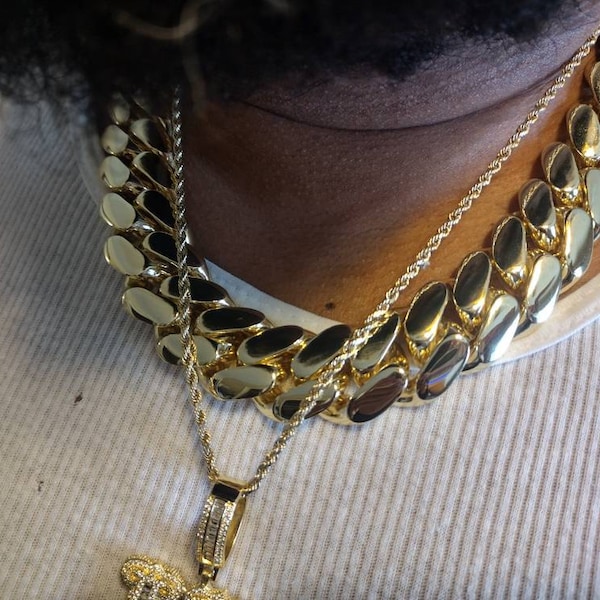 Miami Cuban Link SOLID HANDMADE 10-24MM Chain - Etsy
