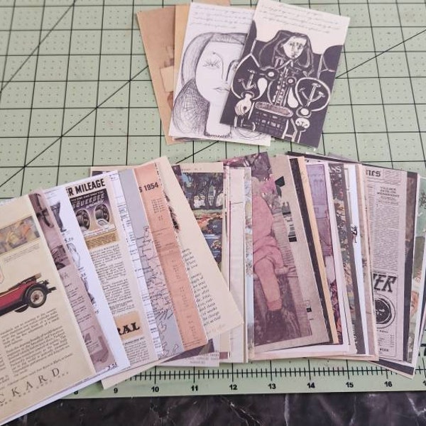 60 Sheets Decorative Paper Grab Bag, Scrapbook Paper, Ephemera Paper ...