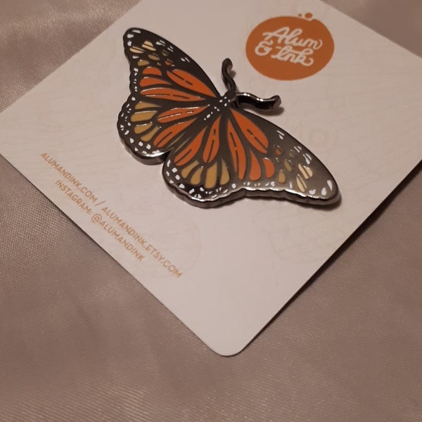 Monarch Butterfly Enamel Pin - Etsy