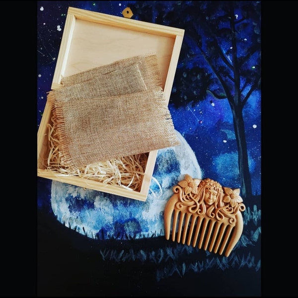 Dragon Wooden Comb, Dragon Design Comb, Wood Beard Comb, Wooden Hair ...