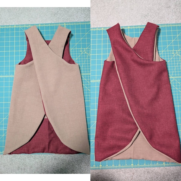 PDF Sewing Pattern for Reversible Japanese Style Apron With a Front ...