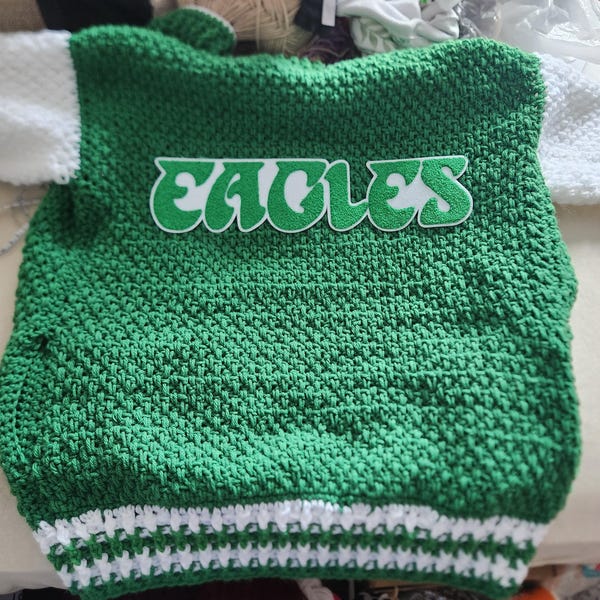 13-inch Chenille Philadelphia Eagles Patch 70'S 80'S Sew-on / Iron-on ...