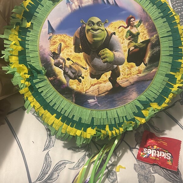 Birthday Pinata Shrek and Fiona Party Supplies - Etsy