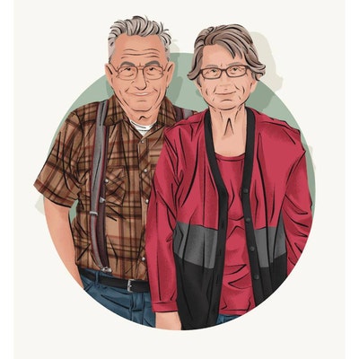 Cute Custom Avatar Icon Illustration digital Portrait - Etsy