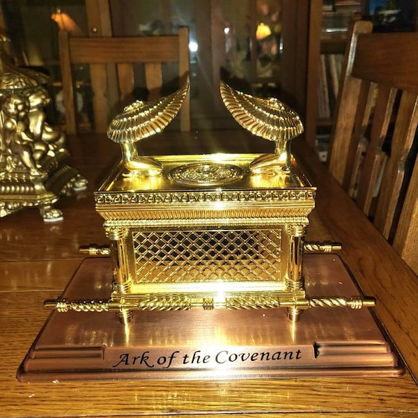 Gold Tone Plated Copper XL Ark of the Covenant Land of the Bible Gift ...