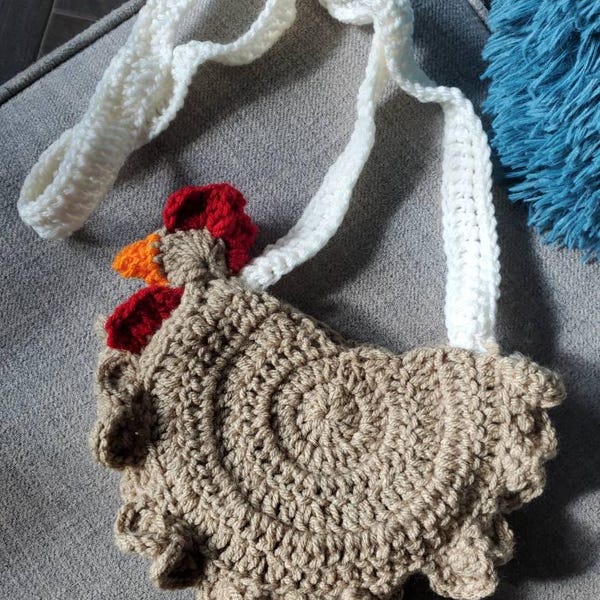 Crochet Chicken Bag Pattern Only U.S Terms - Etsy
