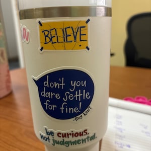 Clear is Kind Brene Brown Quote Vinyl Sticker - Etsy