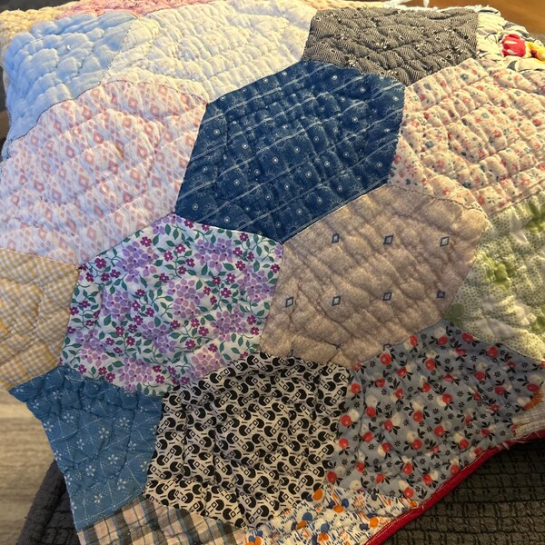 Vintage Coverlet, Antique Blanket, Woven Coverlet, Double Sided ...